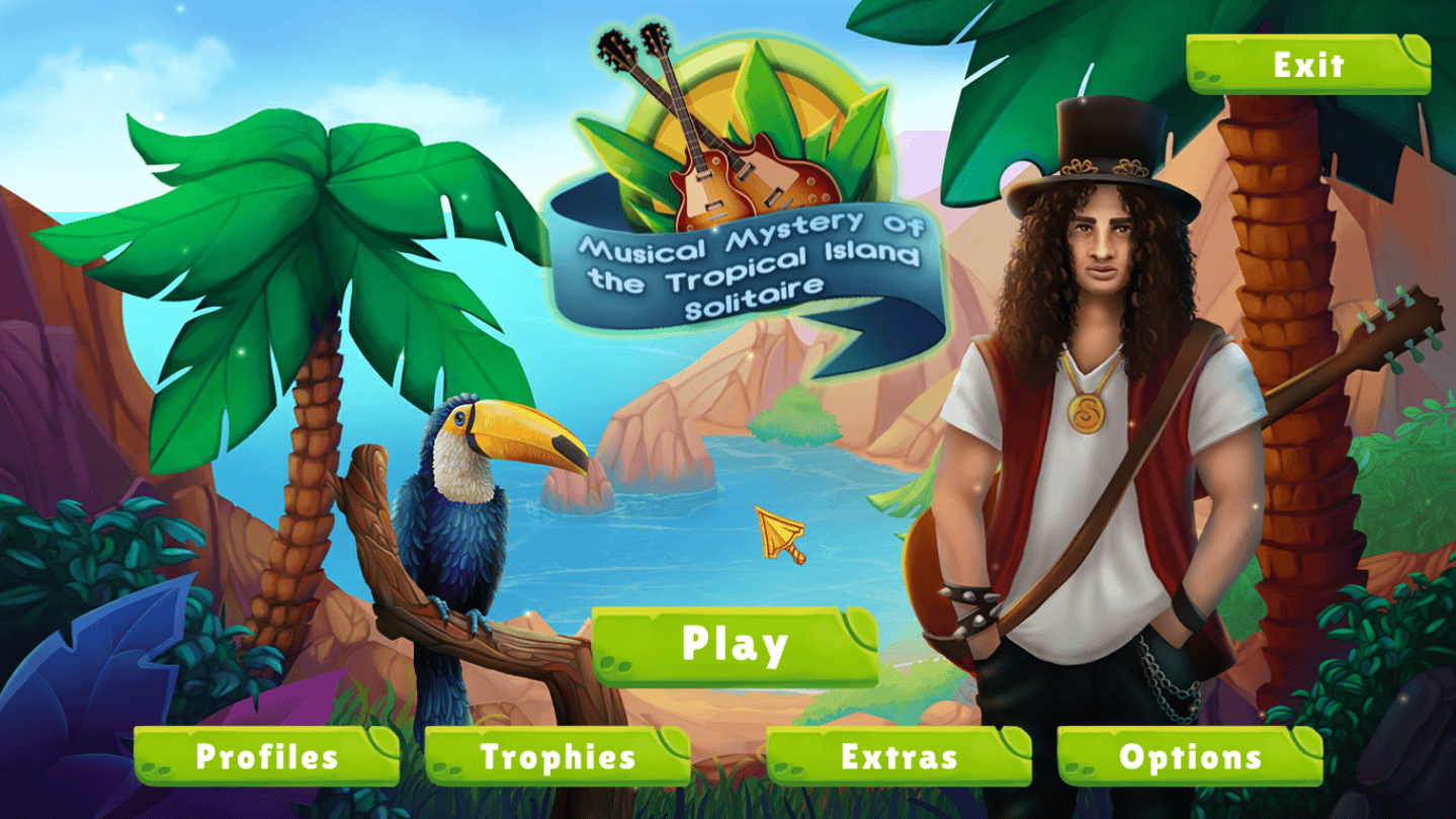 Musical Mystery of the Tropical Island Solitaire – Freegamest by Snowangel